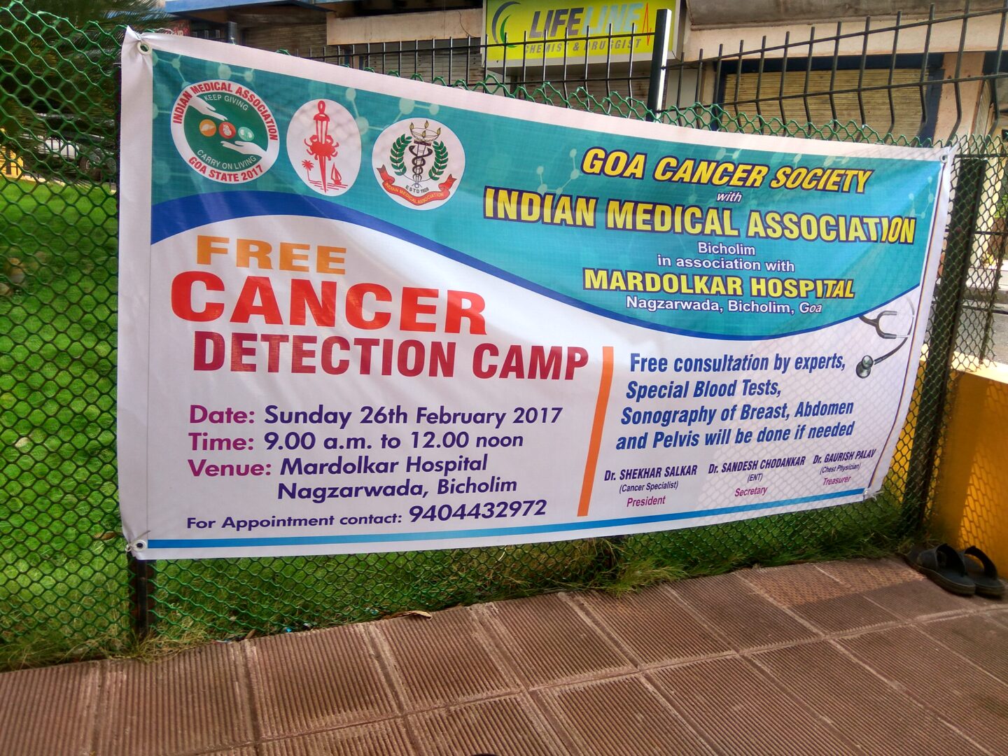 Cancer Detection Camp Bicholim 26.02.2017 | The Goa Cancer Society